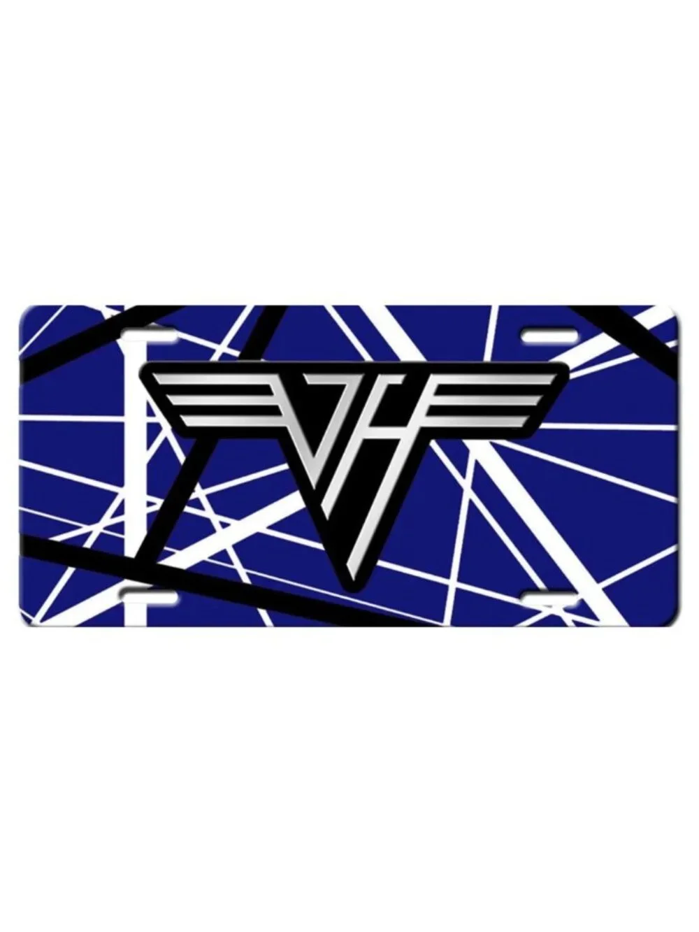 Accents | Eddie Van Halen Vanity Aluminum License Plate Tag New Blue ...